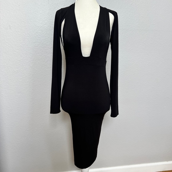 Windsor | Dresses | Windsor Black Dress With Cut Outs Small | Poshmark